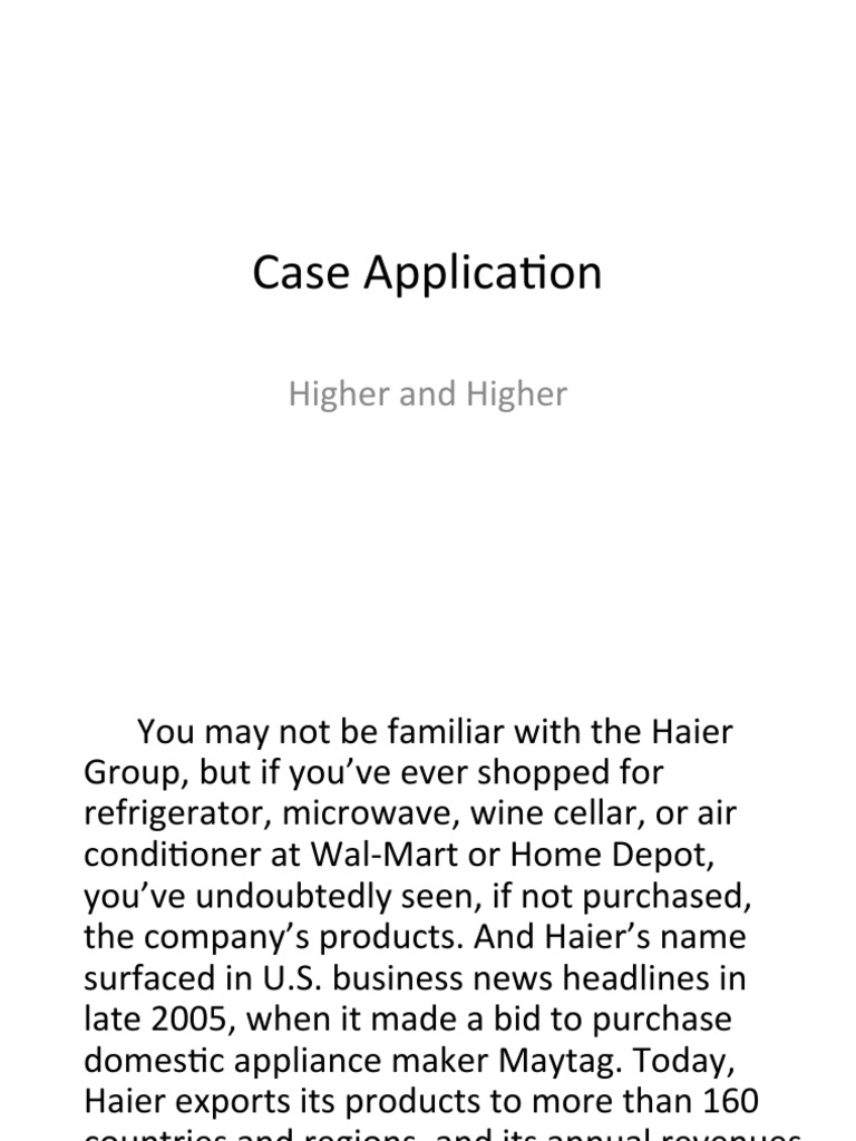 Case Application: Higher and Higher | PDF | Business | Economies