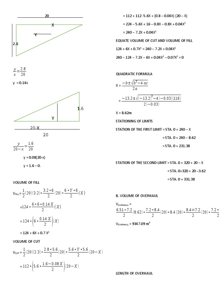 Volume of Fill | PDF | Elementary Mathematics | Algebra
