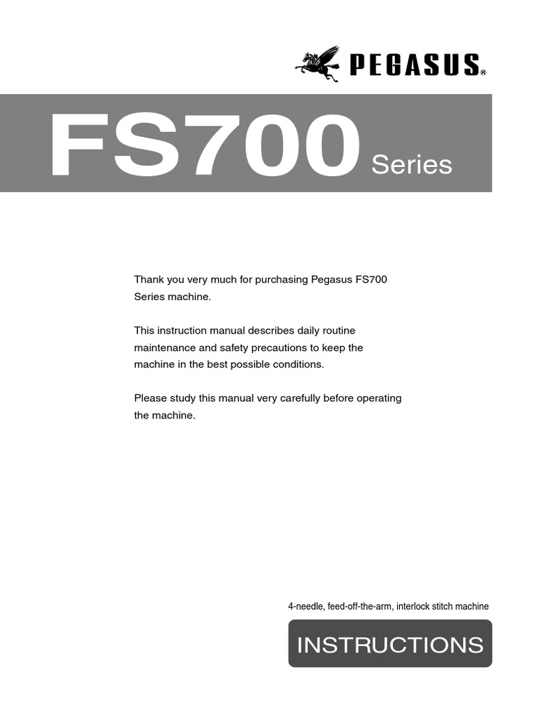 FS700 9b2007e PDF | PDF | Sewing Machine | Belt (Mechanical)