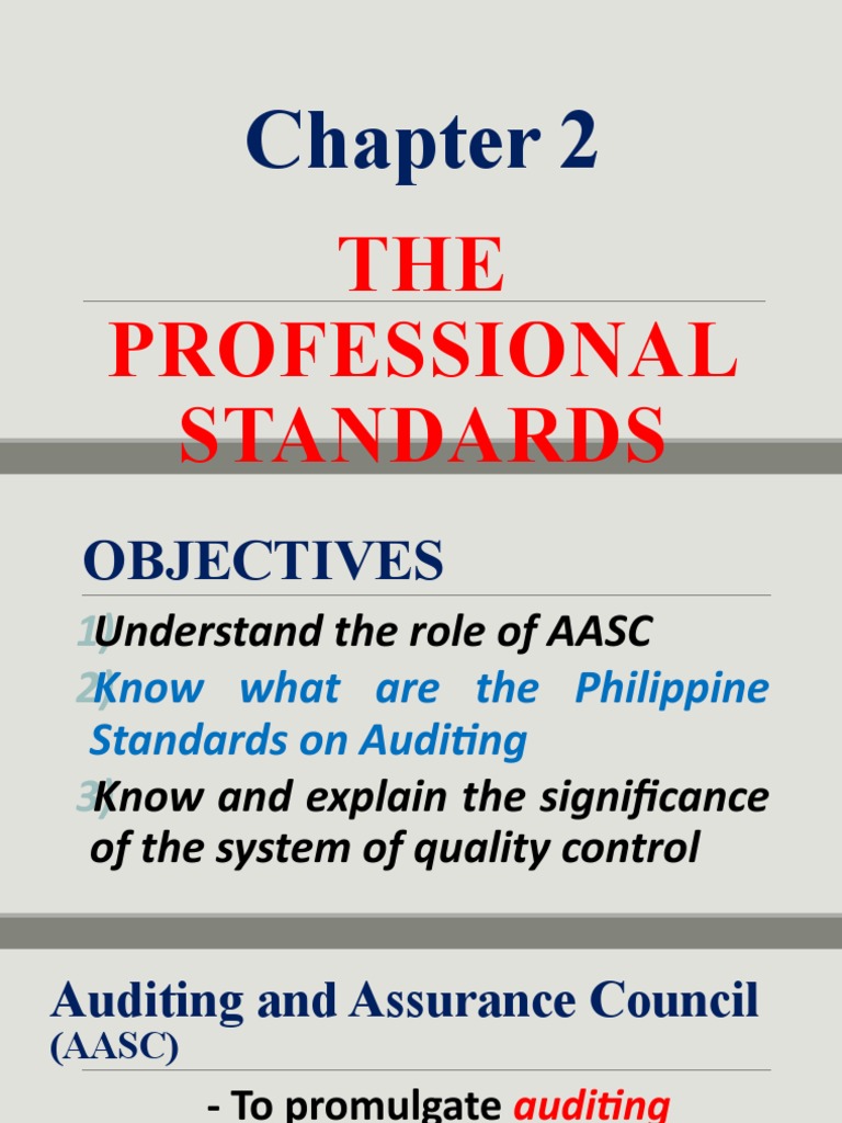 Professional Standards in Auditing | PDF | Business | Finance & Money ...