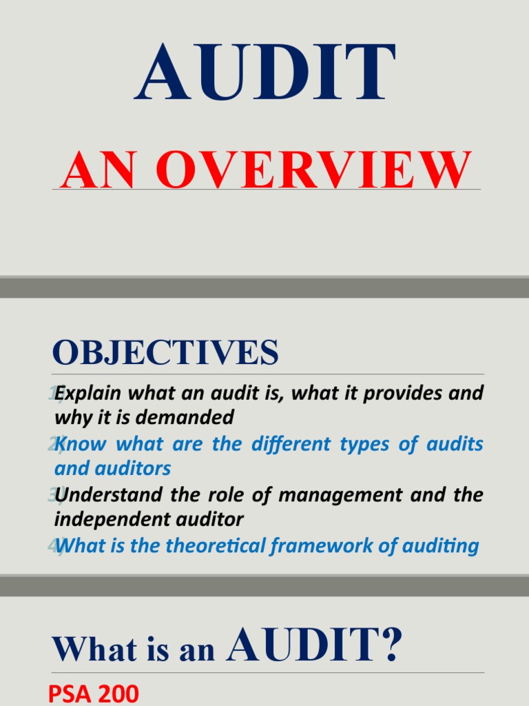 Chapter 1 - Audit Overview | PDF