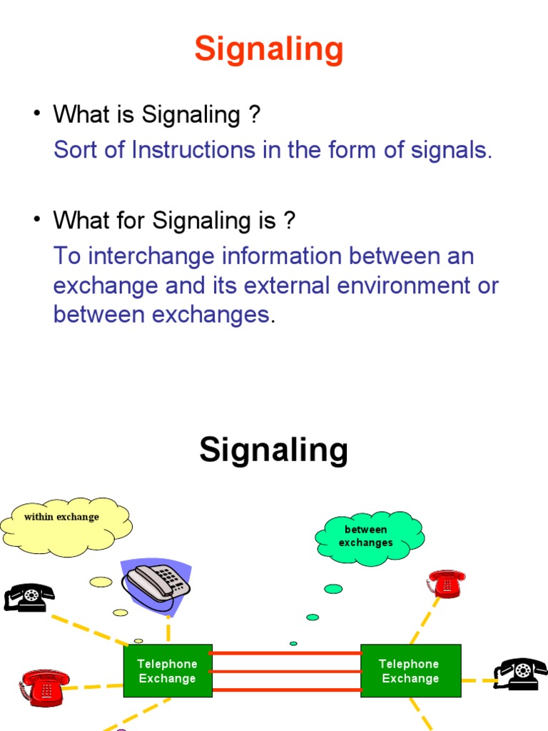 What Is Signaling ? | PDF | Telephone Exchange | Signaling ...