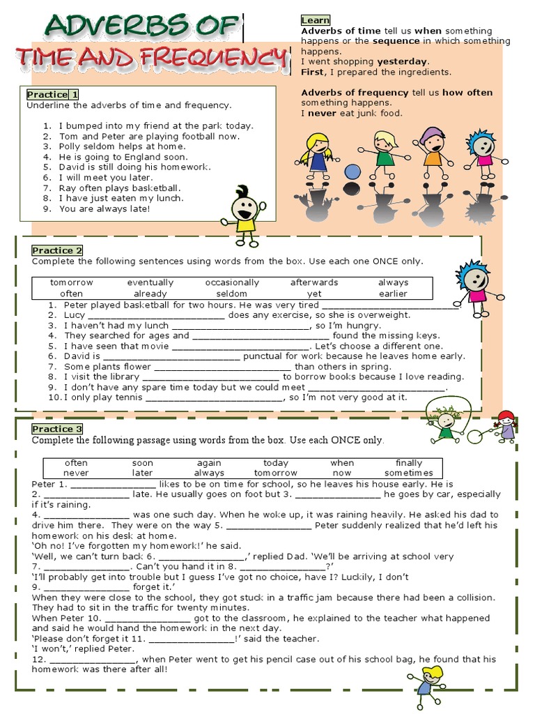 Learn Adverbs of Time Tell Us When Something | PDF