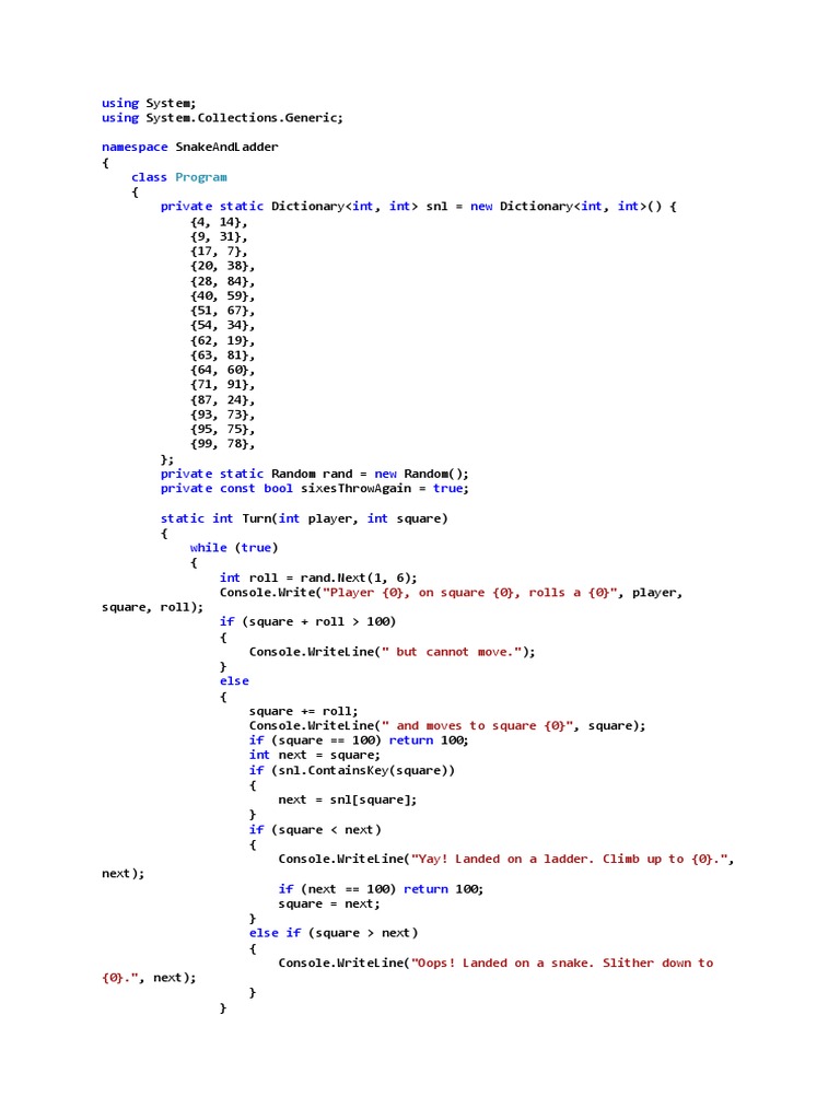 Program Using Using Namespace Class Private Static Int Int New Int Int Pdf Software