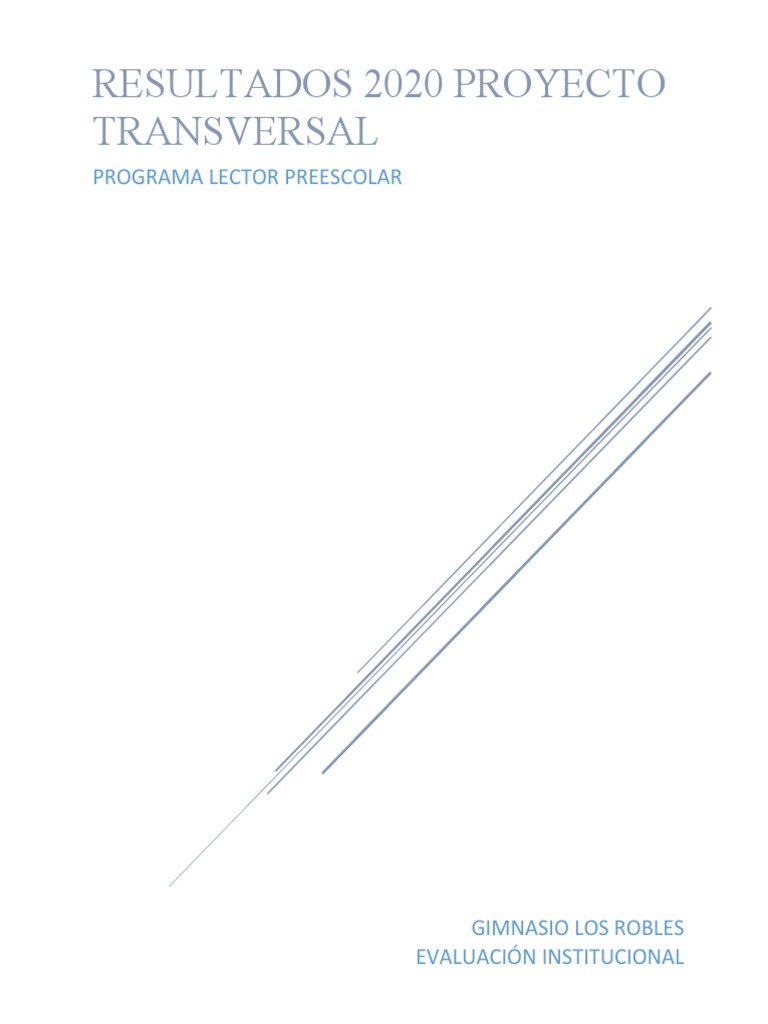 Plantilla Informe Final Proyectos Transversales | PDF | Evaluación | Modificación de comportamiento