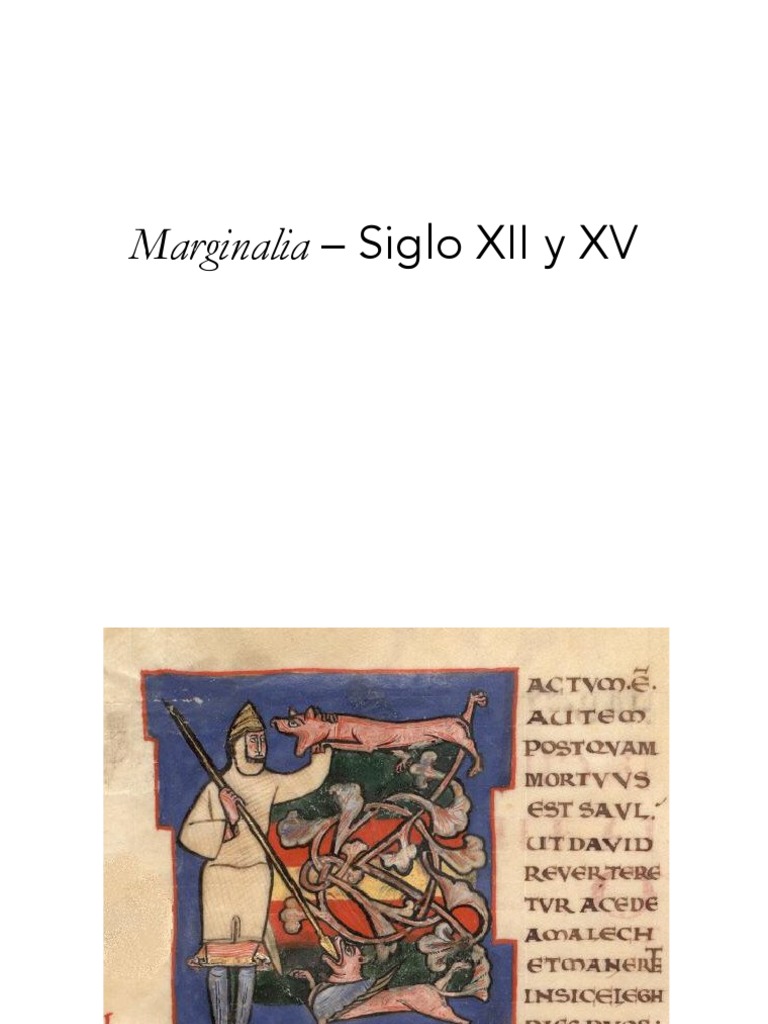 Marginalia: - Siglo XII y XV | PDF