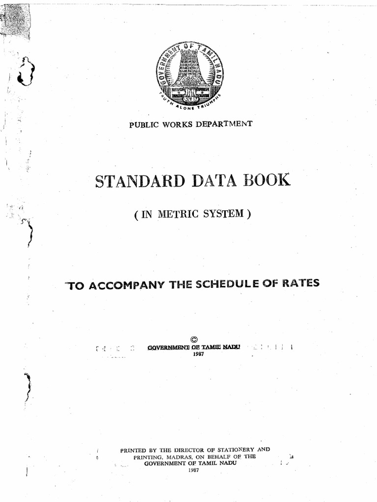 PWD Standard Data | PDF | Concrete | Cement