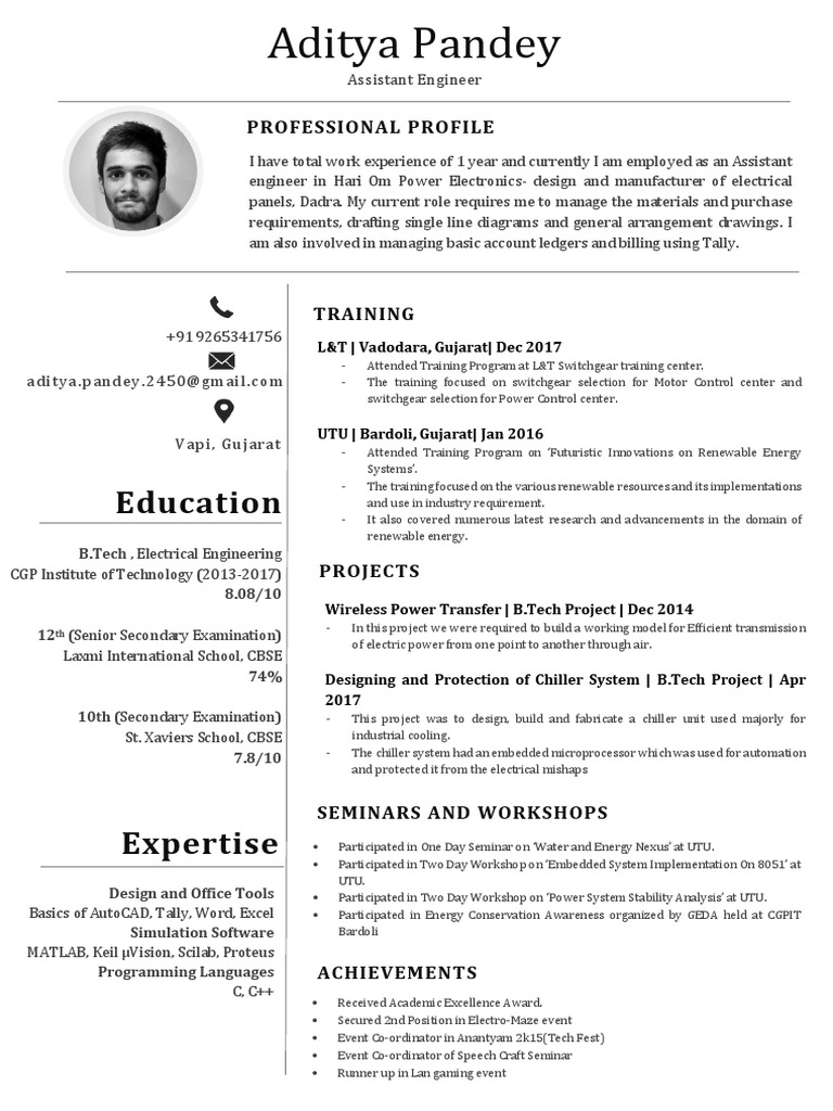 Aditya Resume | Download Free PDF | Engineering | Science