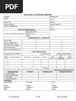 Daily Coating Insp Report | PDF | Paint | Industries