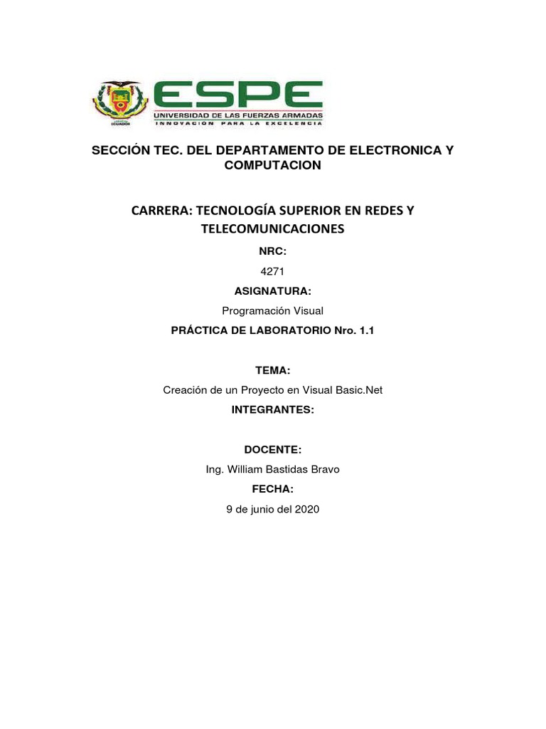 Programacion Laboratorio 1 | PDF | .NET Framework | Microsoft Visual Studio