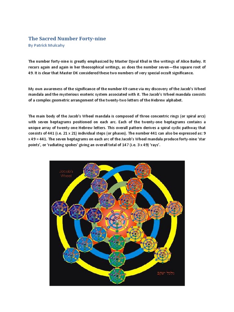 The Sacred Number Forty Nine | PDF