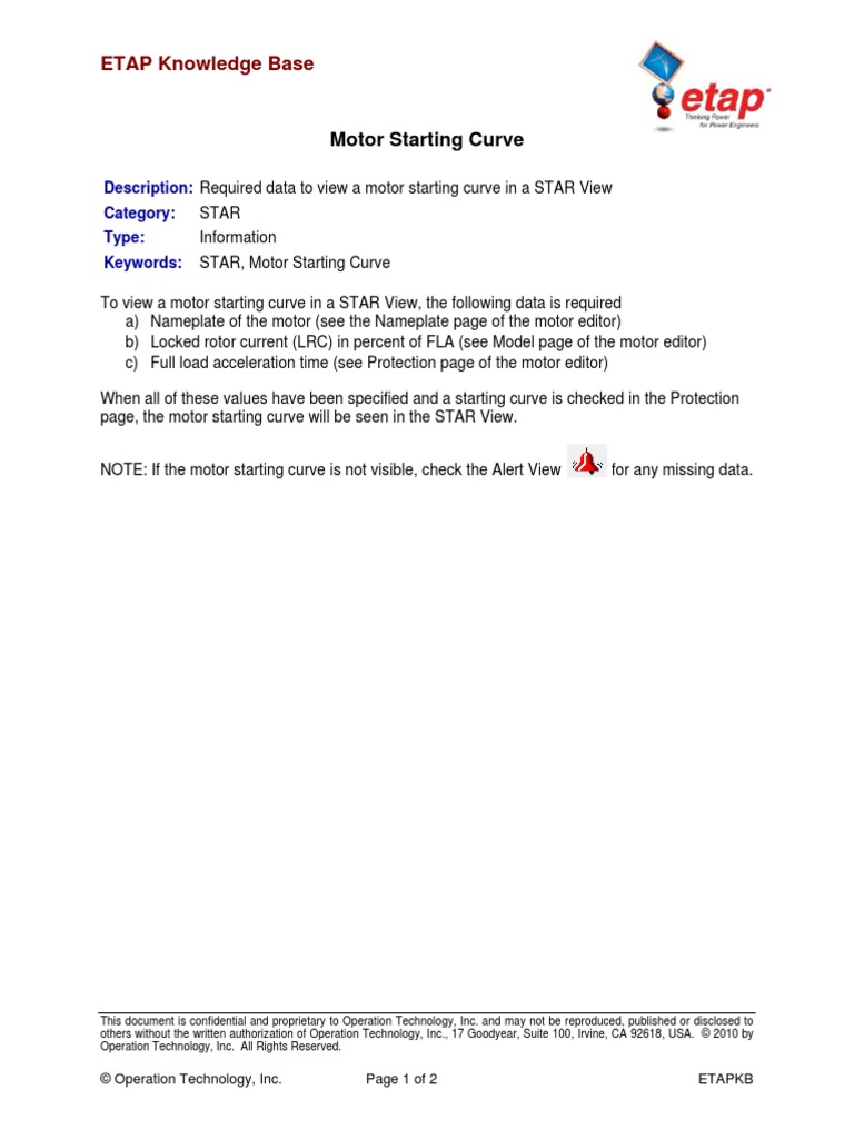 Motor Starting Curve PDF | PDF