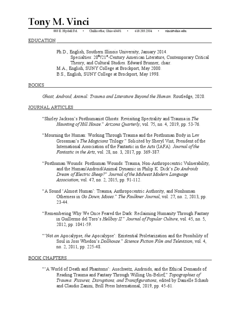 Tony M | PDF | English Studies