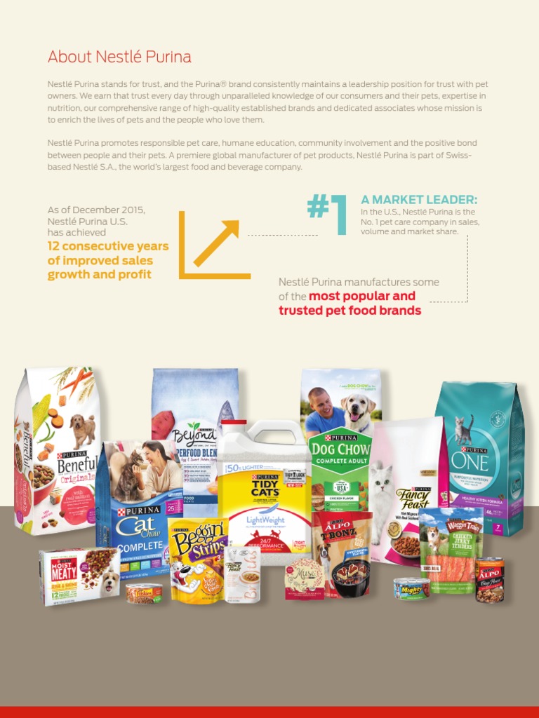 About Nestlé Purina: 12 Consecutive Years of Improved Sales Growth and ...