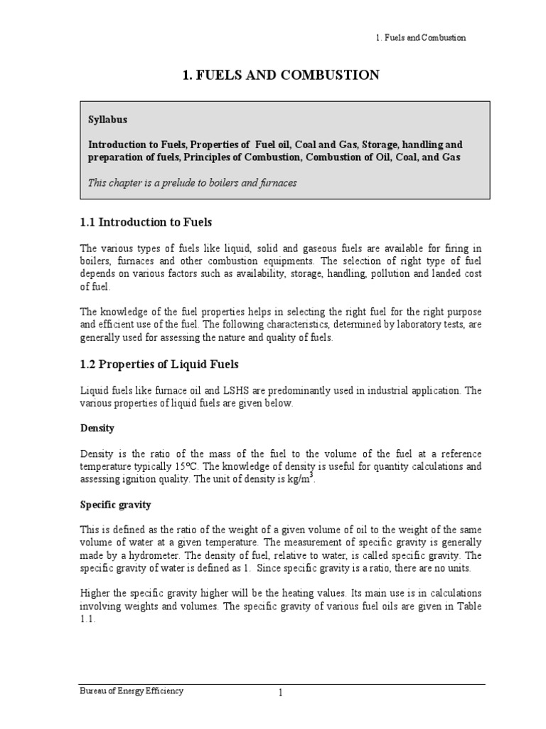 Fuels and Combustion | PDF | Combustion | Coal