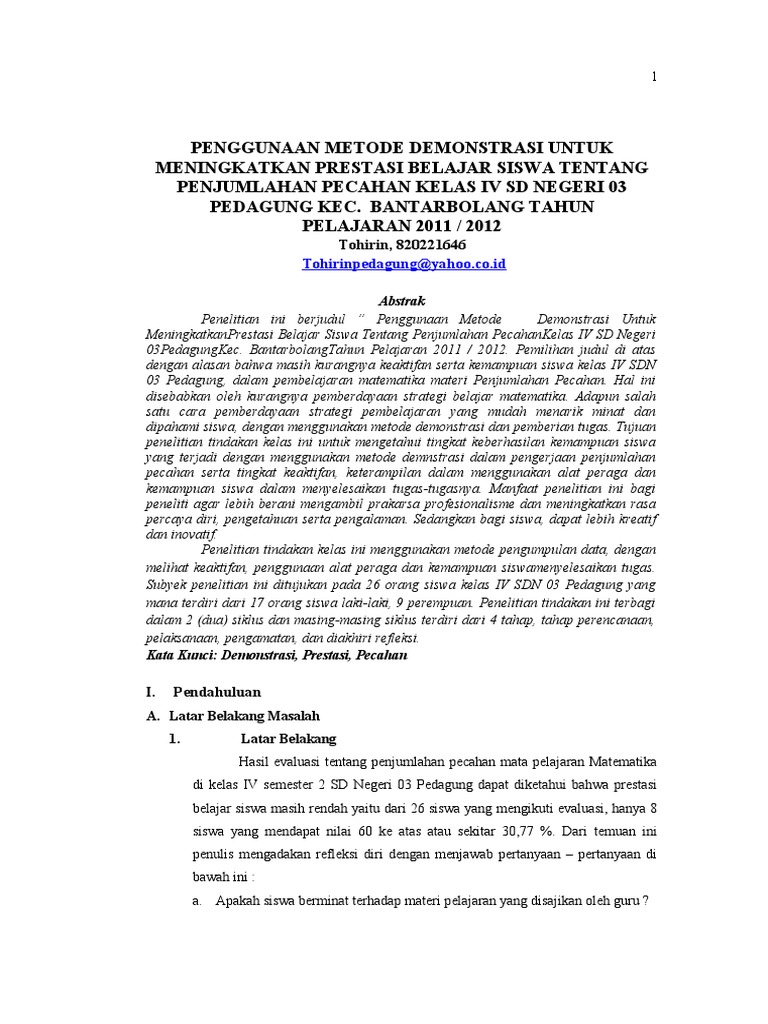 Contoh Artikel Ilmiah | PDF