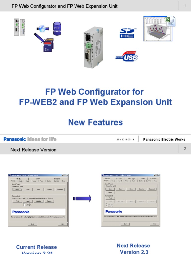 FP Web Configurator For FP-WEB2 and FP Web Expansion Unit New Features ...