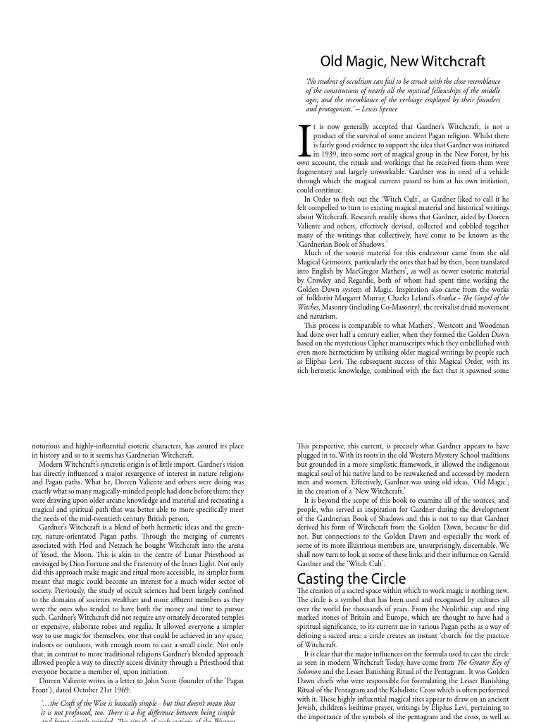 Old Magic and Modern Witchcraft | PDF | Book Of Shadows | Witchcraft