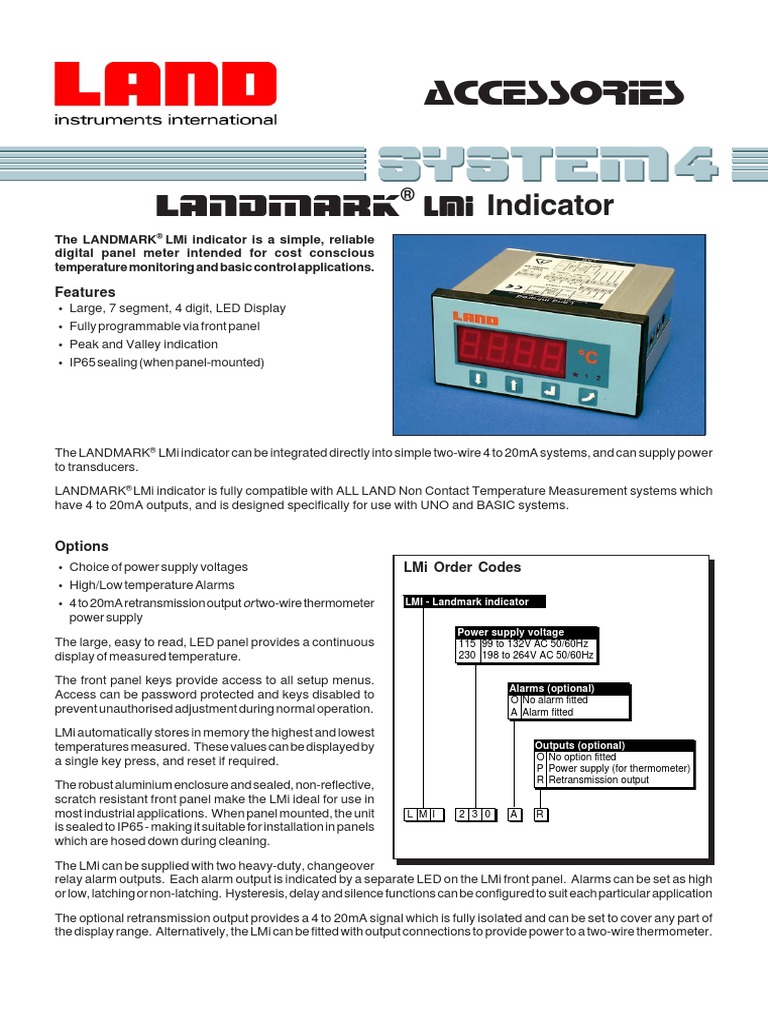 Accessories: LMI LMI LMI LMI LMI | PDF | Power Supply | Alternating Current