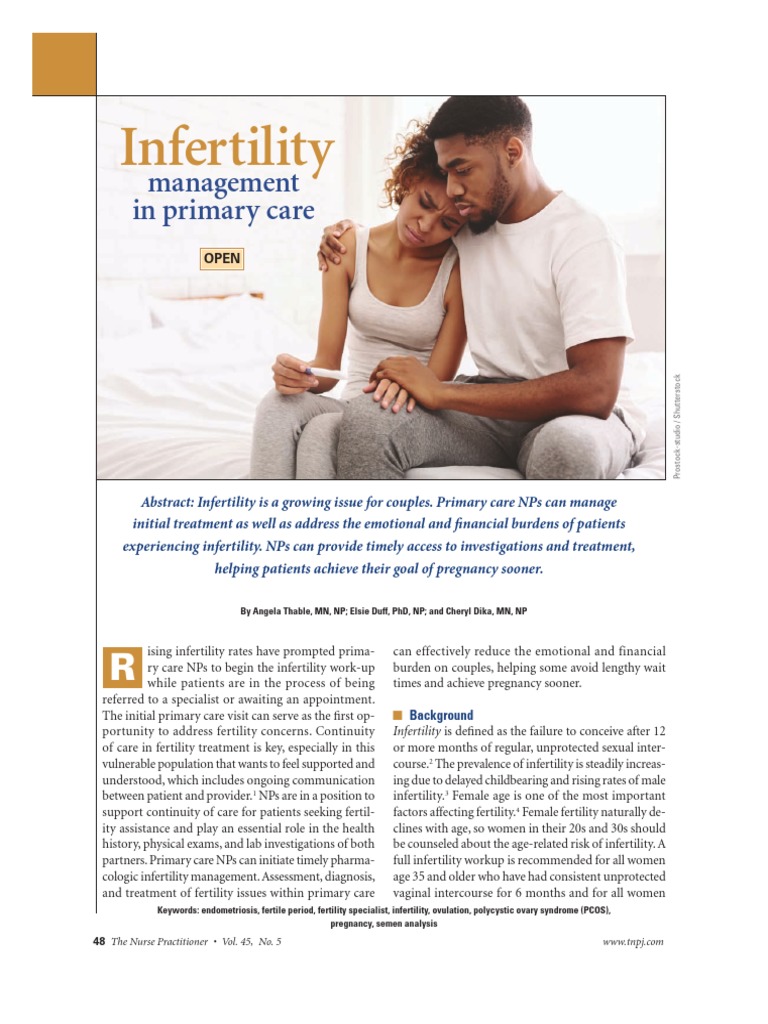 Infertility: Management in Primary Care | PDF | Infertility ...