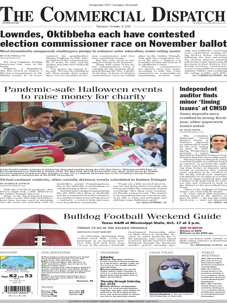 Commercial Dispatch Eedition 10-15-20 | PDF | United States Postal ...