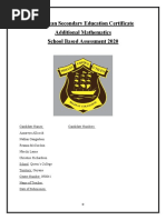 CXC CSEC Mathematics Formula Sheet | PDF