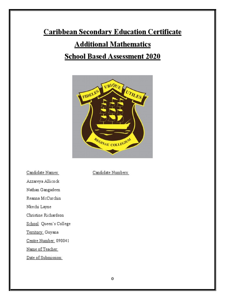 Additional Math SBA. | PDF | Sampling (Statistics) | Foods