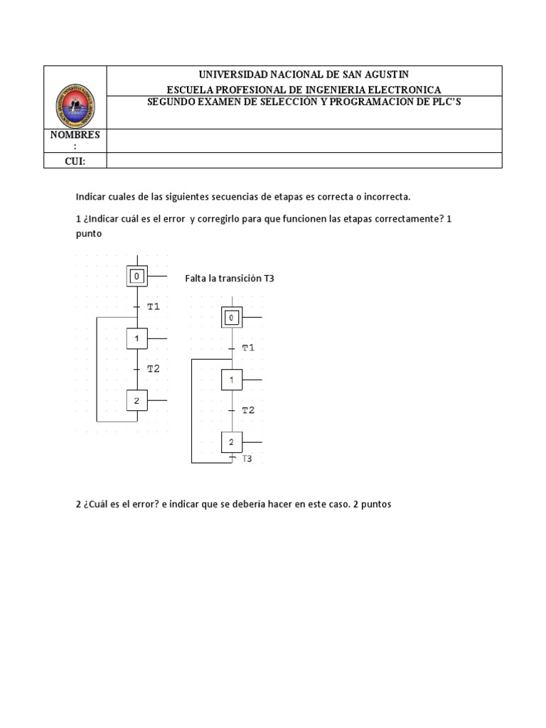 Examen 2 PLC | PDF