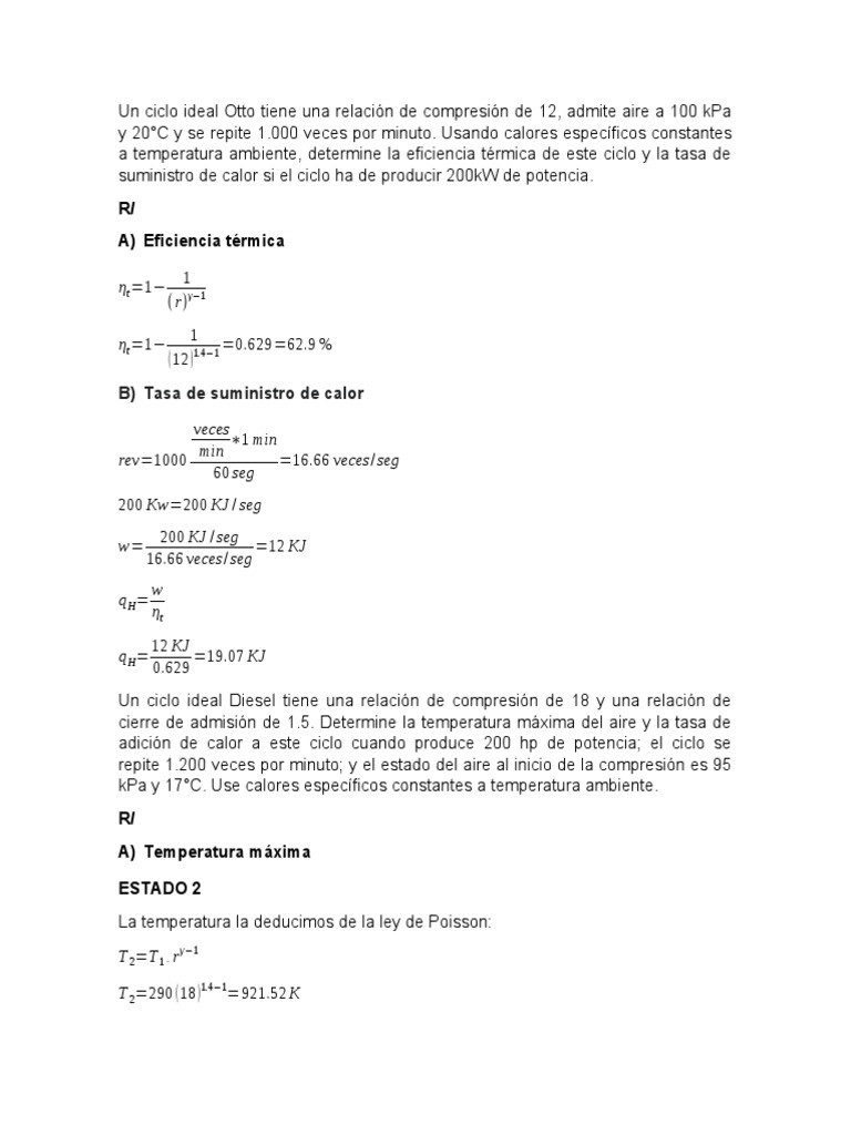 Motores | PDF | Temperatura | Calor