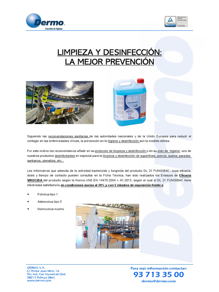 DESINFECTANTE DL 21 FUNGIBAC - Pub - PDF | PDF