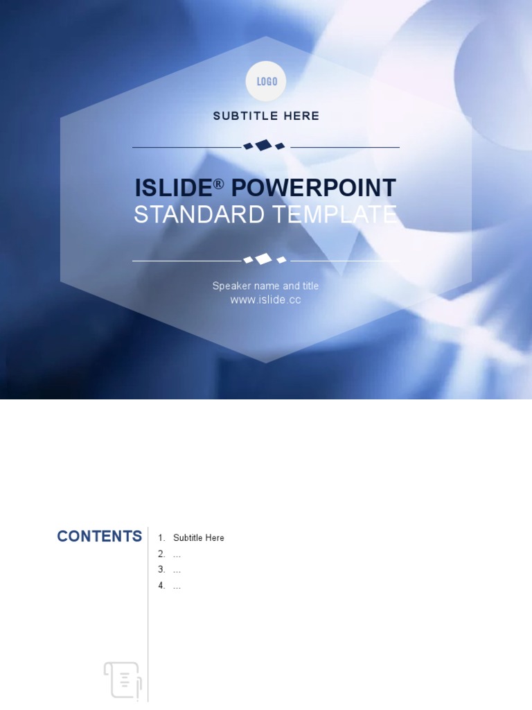 ISLIDE® PowerPoint Standard Template | PDF | Home & Garden | Technology ...