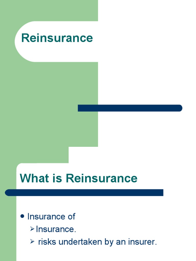 Reinsurance | PDF | Reinsurance | Insurance