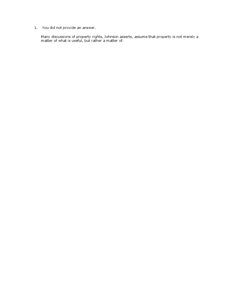 Understanding Property Rights Concepts | PDF
