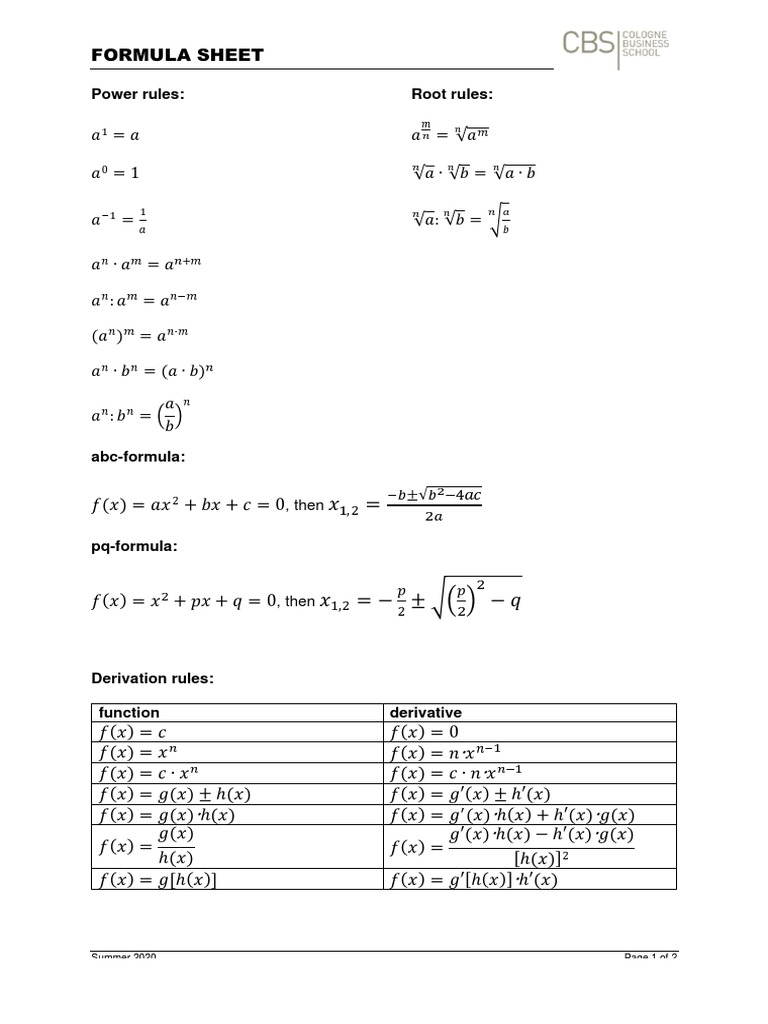 Power Rules: Root Rules::, Then | PDF | Square Root | Derivative