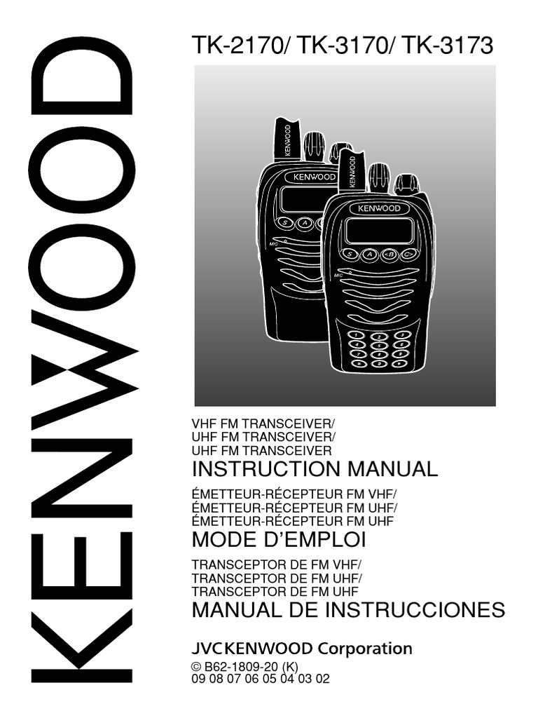 TK-2170/ TK-3170/ TK-3173: Instruction Manual | PDF | Radio | Battery ...