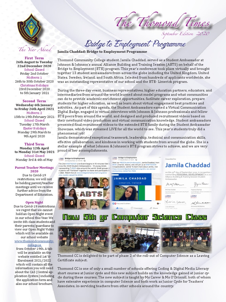 Bridge To Employment Programme Bridge To Employment Programme | PDF ...