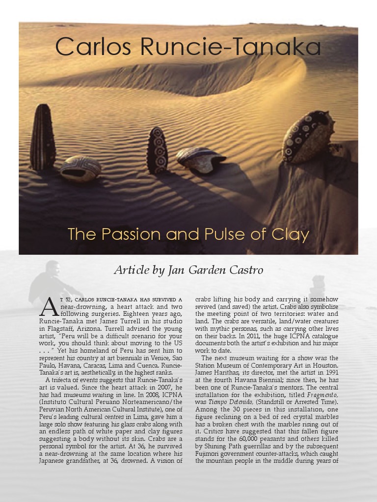 Carlos Runcie-Tanaka: The Passion and Pulse of Clay | PDF | Ceramic Art ...