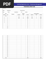 Sample Inventory Form | PDF