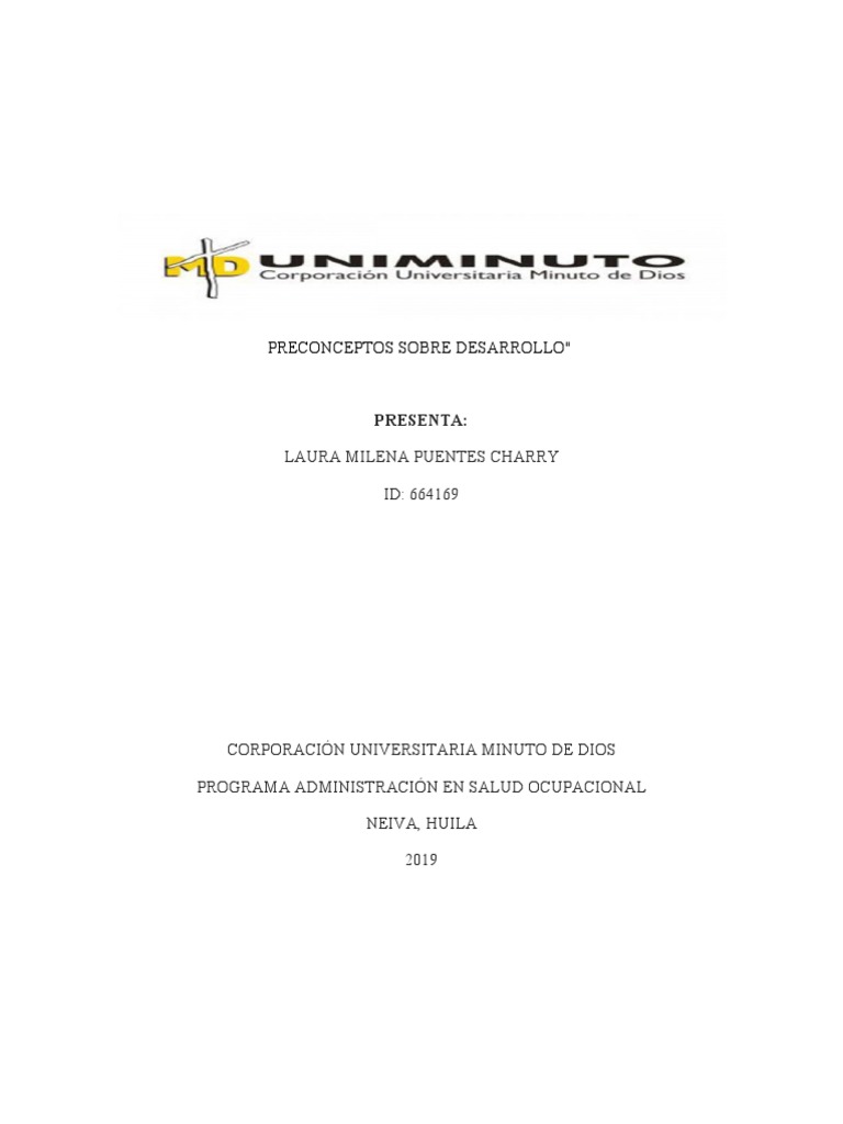 Preconceptos Sobre Desarrollo | PDF | Ciencias sociales