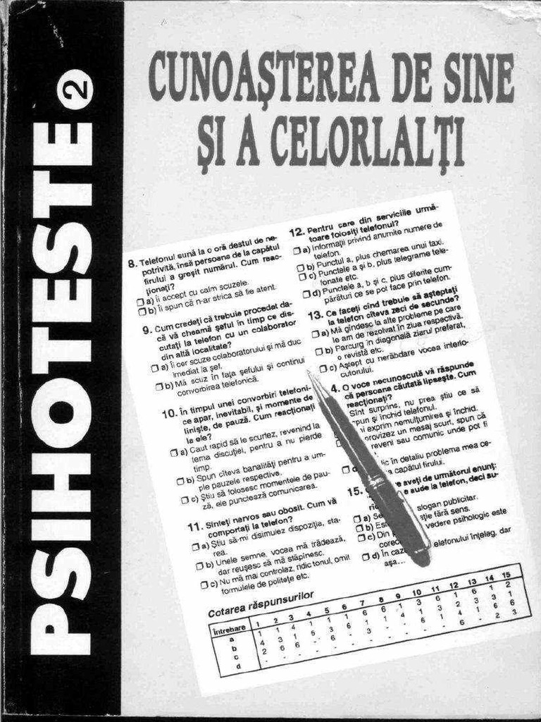 Adina Chelcea - Psihoteste PDF | PDF