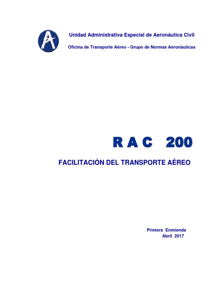 HTTP - WWW - Aerocivil.gov - Co - Normatividad - RAC - RAC 200 ...