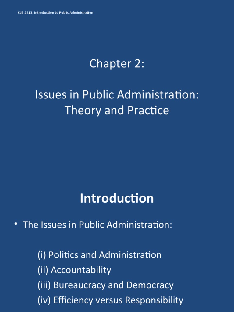 Issues in Public Administration Theory | PDF | Bureaucracy | Public ...