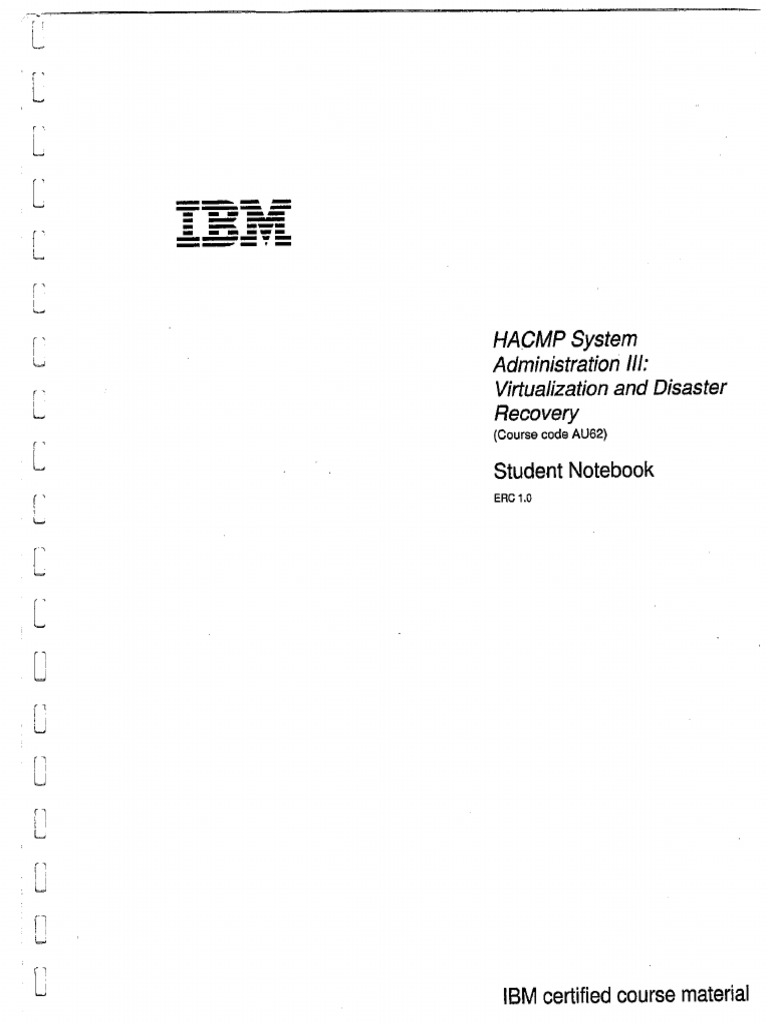 IBM AIX.6.1 AU62 HACMP System Administration III Virtualization Student ...