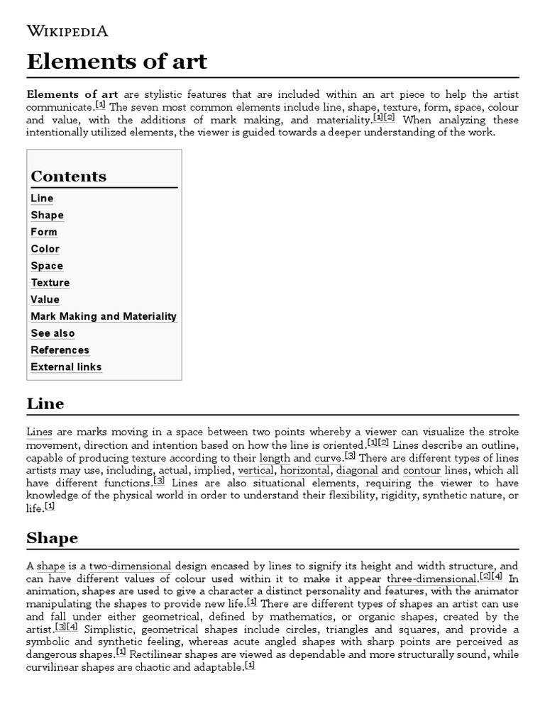 Elements of Art | PDF | Shape | Hue