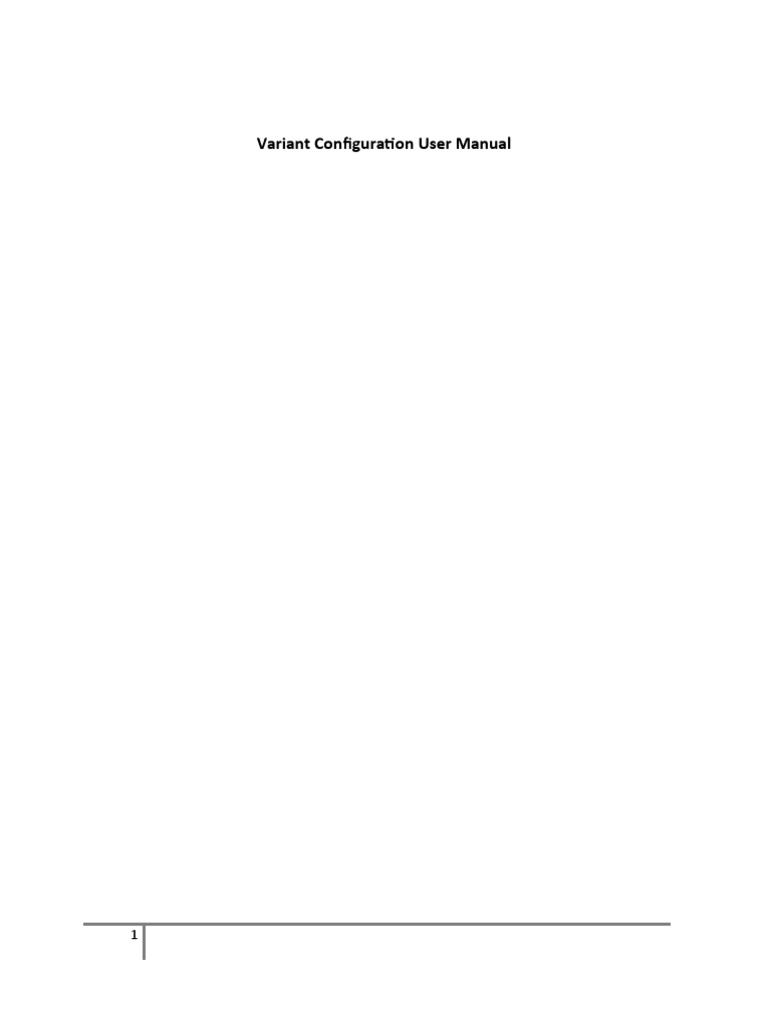 SAP Variant Configuration Guide | PDF | Information Technology ...