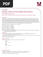 Amicon Filter Protocol | PDF | Centrifuge | Filtration