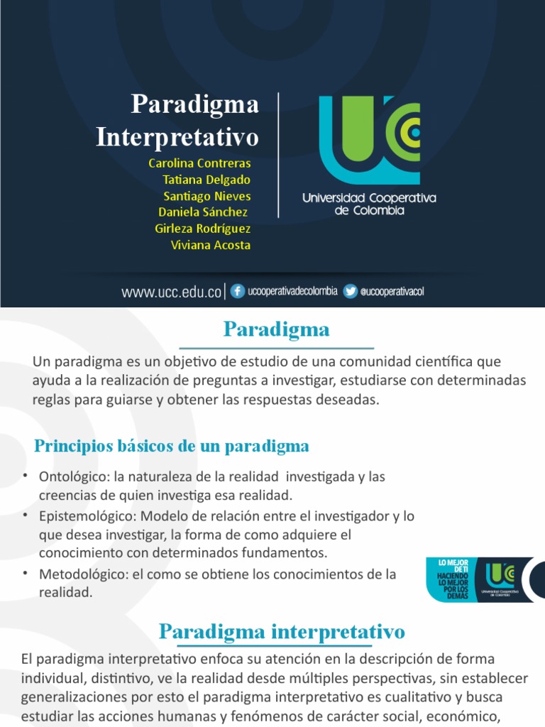 Paradigma Interpretativo: Guía Básica | PDF | Paradigma | Holismo