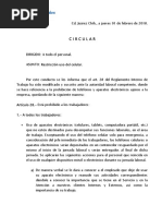 Ejemplo de Circular Informativa | PDF | Business