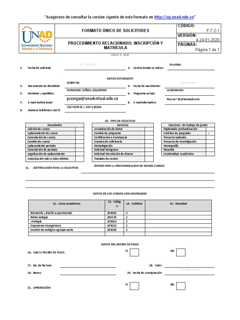 Formato F-7-2-1 | PDF | Business
