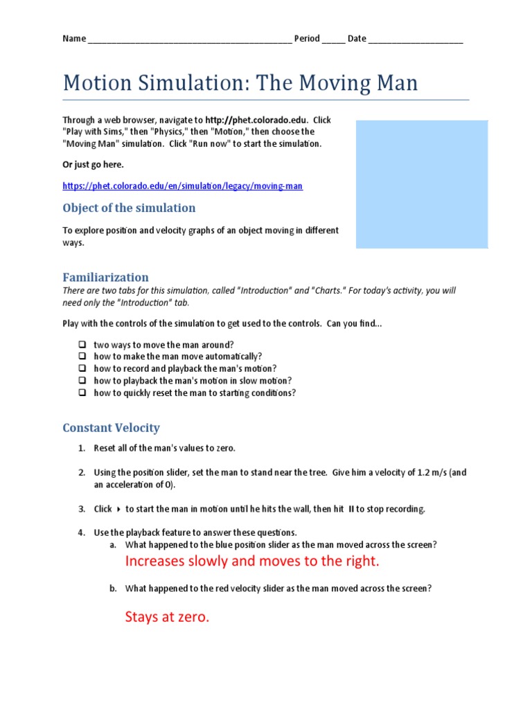 Motion Simulation: The Moving Man: Increases Slowly and Moves To The ...